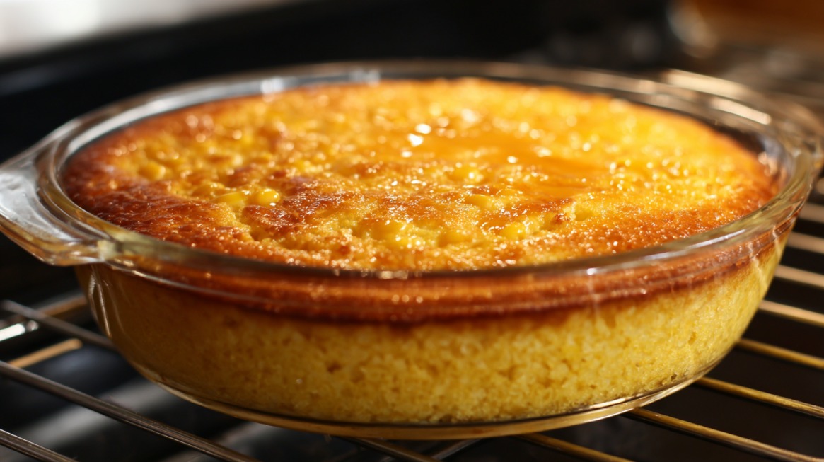 Homemade Corn Pudding Recipe with Cream and Eggs - Elephant In Vancouver